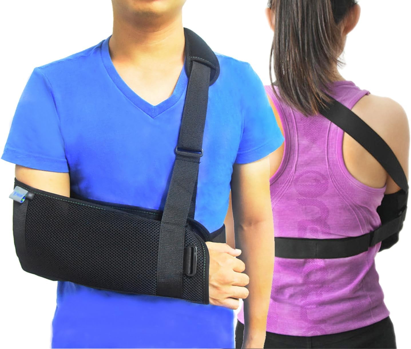Arm Sling Shoulder immobilizer for Shoulder Injury with Back Belt Men ...