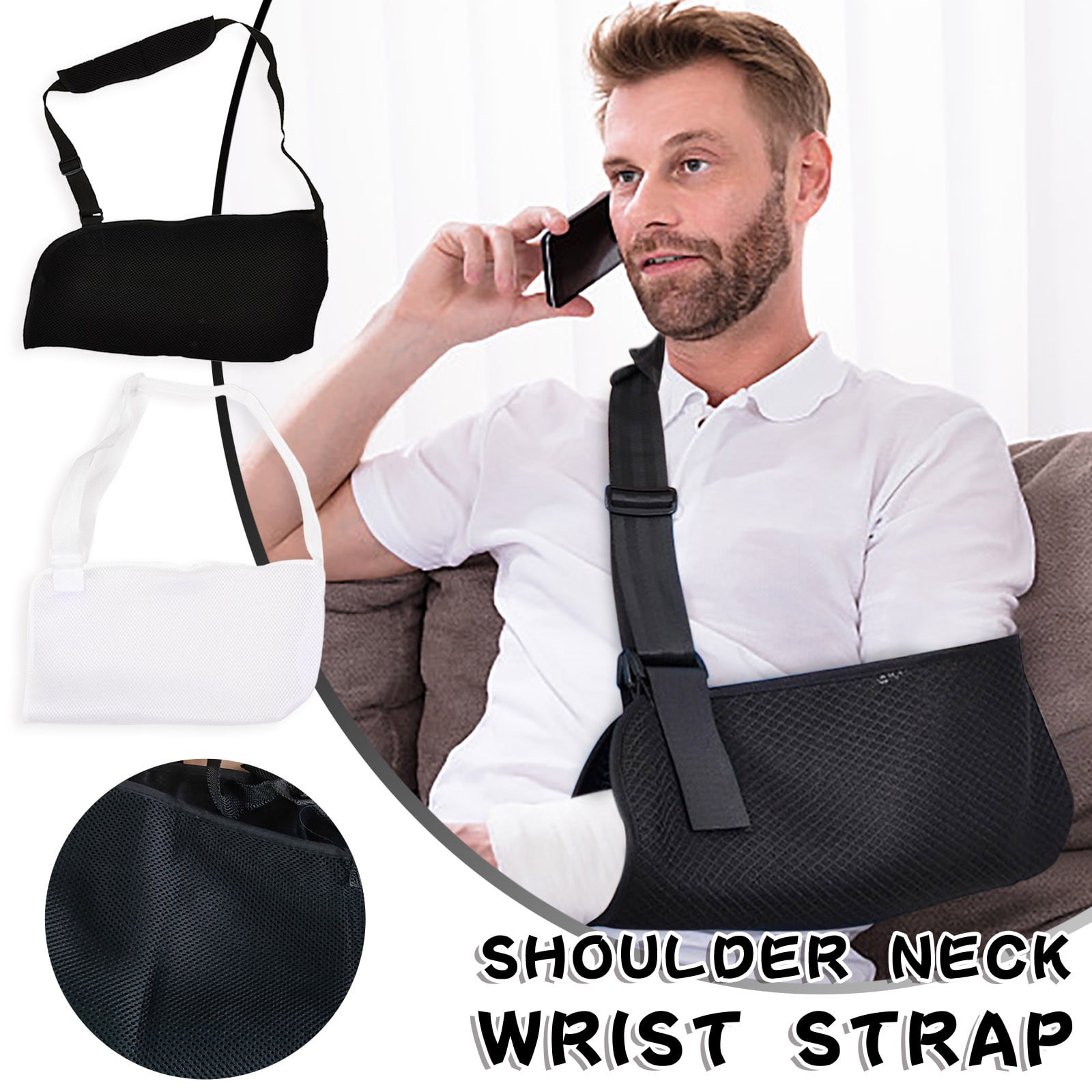 Arm Support, Shoulder Brace for Men & Women, Breathable Mesh ...