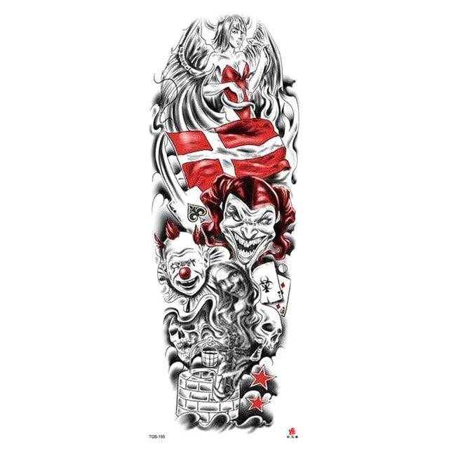 Arm Tattoo Stickers Waterproof Temporary Tattoo Stickers Large Arm ...