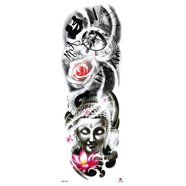 Arm Tattoo Stickers Waterproof Temporary Tattoo Stickers Large Arm ...