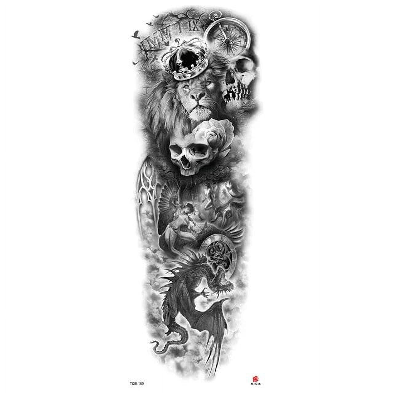 Arm Tattoo Stickers Waterproof Temporary Tattoo Stickers Large Arm ...