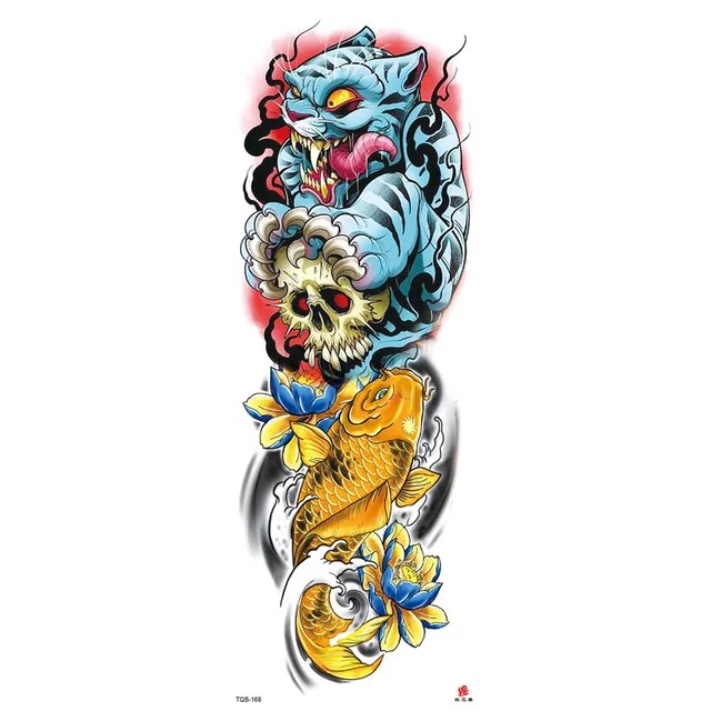Arm Tattoo Stickers Waterproof Temporary Tattoo Stickers Large Arm ...