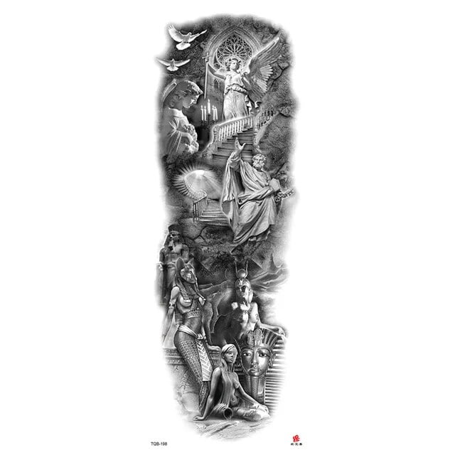 Arm Tattoo Stickers Waterproof Temporary Tattoo Stickers Large Arm ...