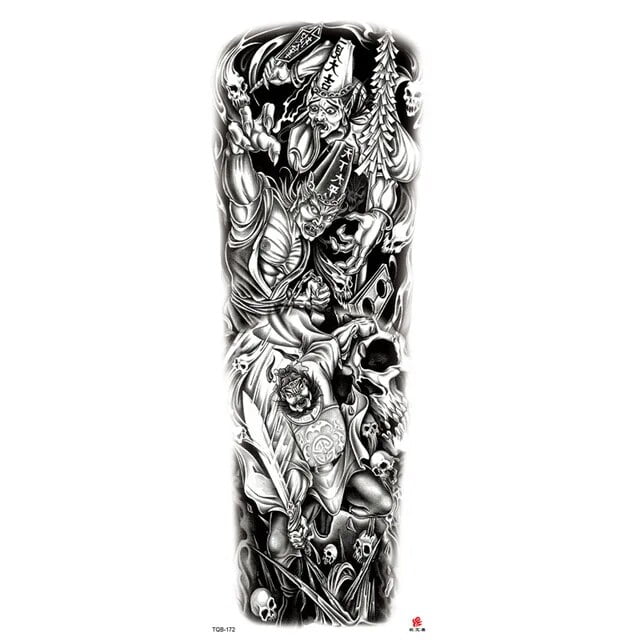 Arm Tattoo Stickers Waterproof Temporary Tattoo Stickers Large Arm ...