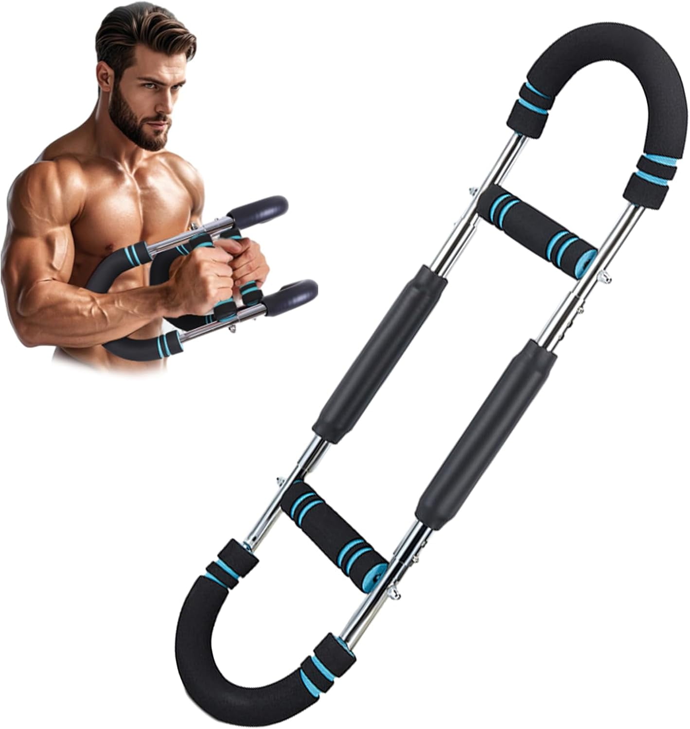 Arm Trainer, 40-100lb Adjustable Chest Workout Equipment, Arm Trainer ...