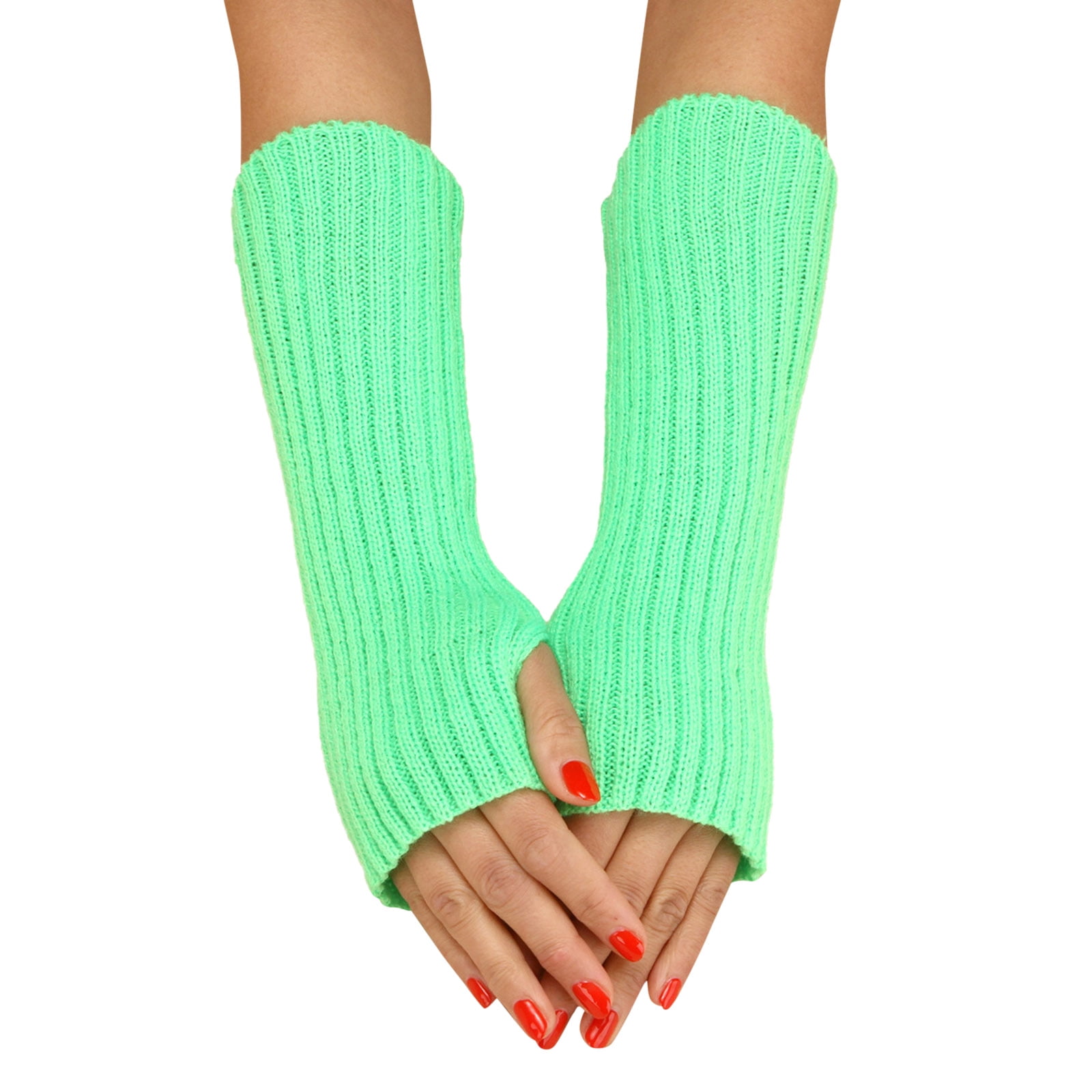 Arm Warmers Yigetop Women Autumn and Winter Solid Color Multicolor Wool ...
