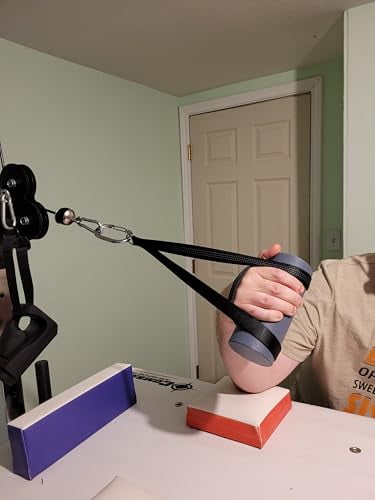 Arm Wrestling Exercise Handle, 3.25" Wrist Wrench Handle and Strap ...