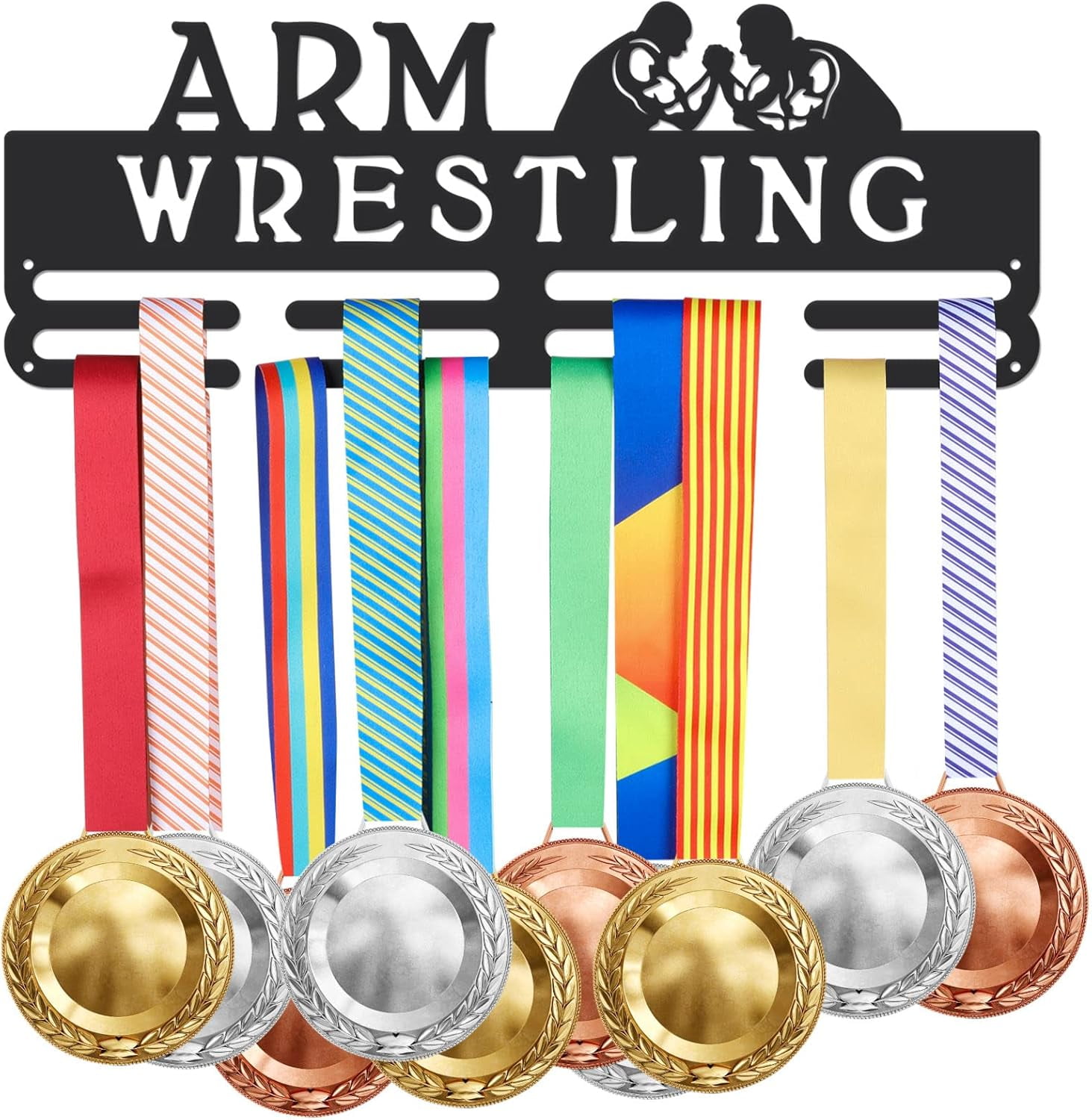 Arm Wrestling Medal Display Hanger Arm Wrestling Medal Holder with 8 ...