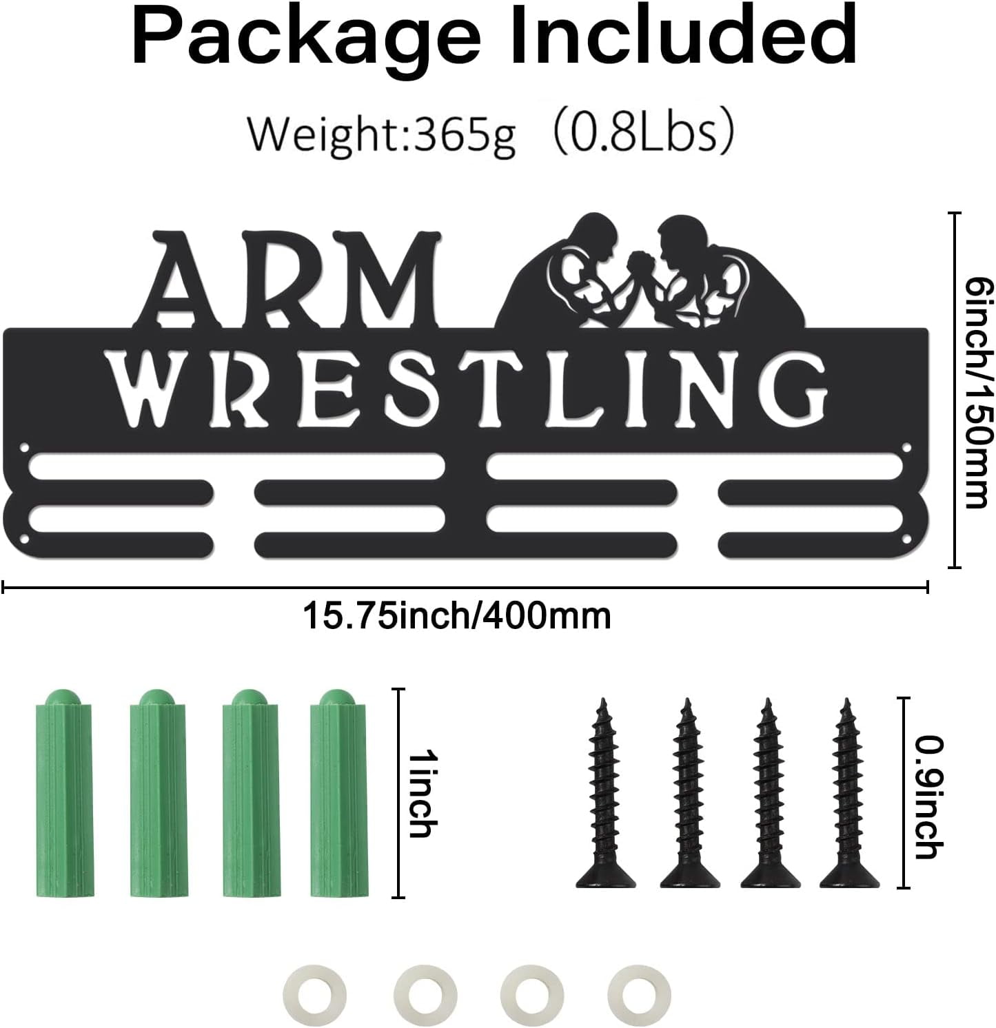 Arm Wrestling Medal Display Hanger Arm Wrestling Medal Holder with 8 ...