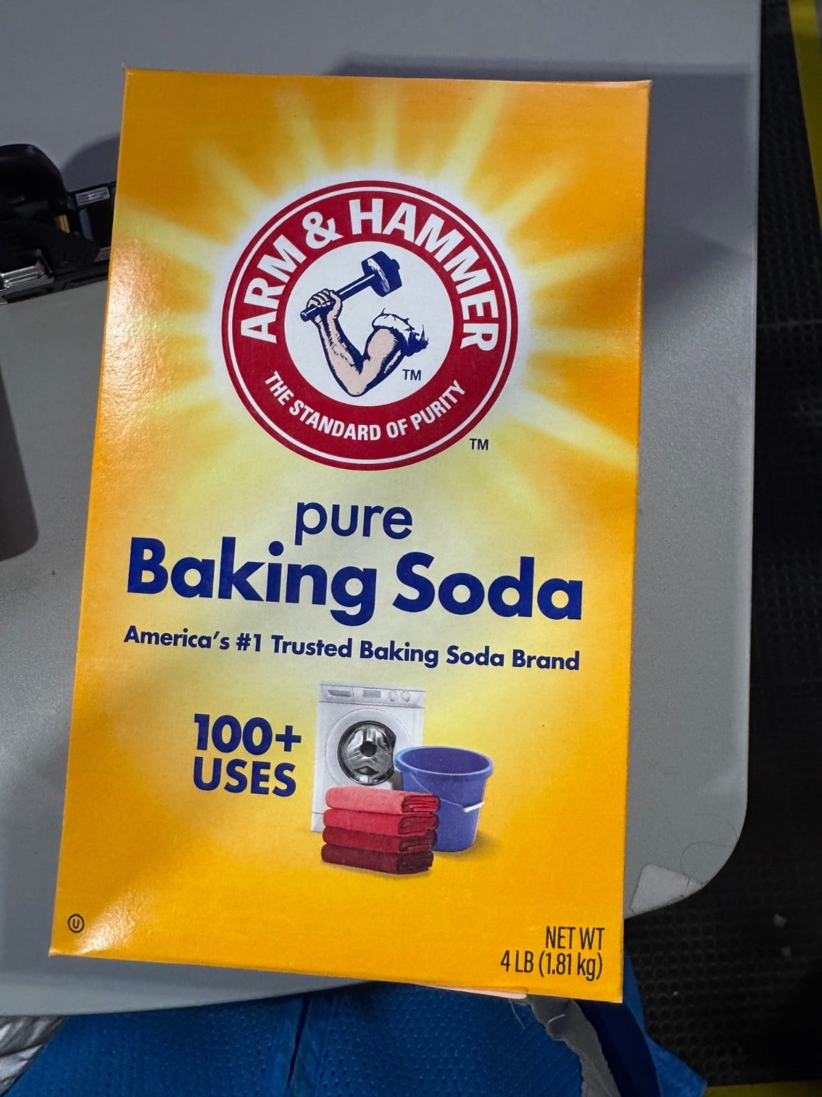 ARM & HAMMER Baking Soda, 4 lb Box, Unscented Powder, Odor Eliminator ...