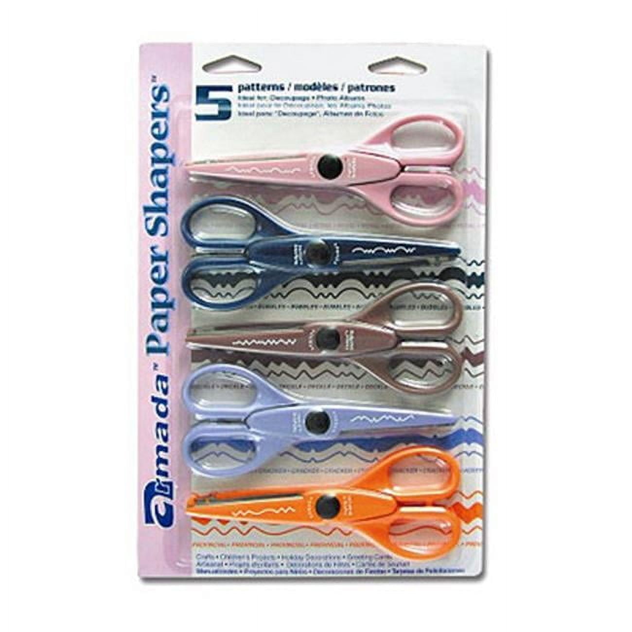 Armada Art 5 Pack Paper Shapers (Royal Bubbles Deckle Cracker ...
