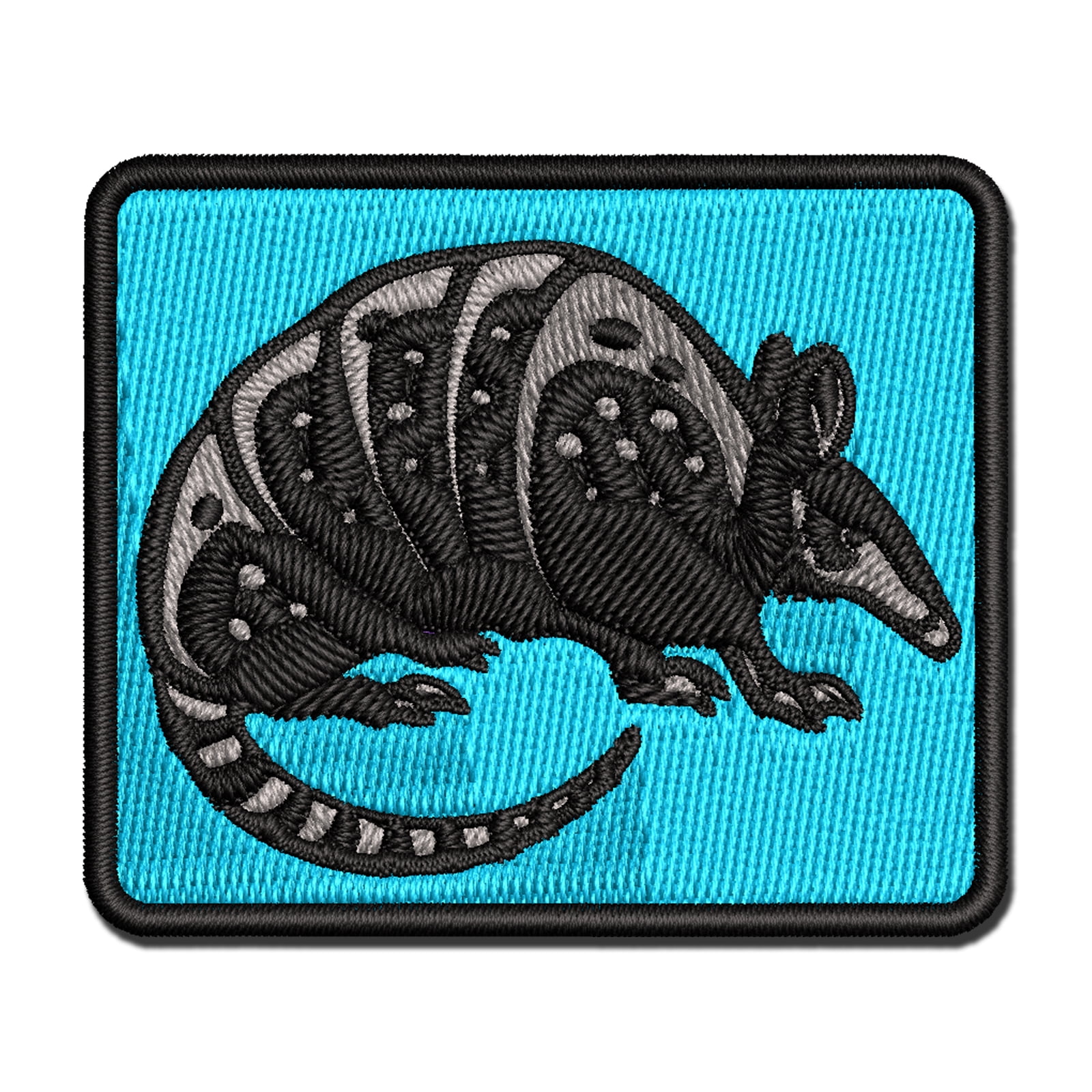 Armadillo Armored Animal Applique Multi-Color Embroidered Hook & Loop ...
