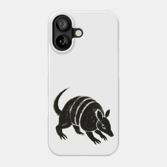 Armadillo Ink Brush Animal Illustration Case Compatible Across iPhone ...