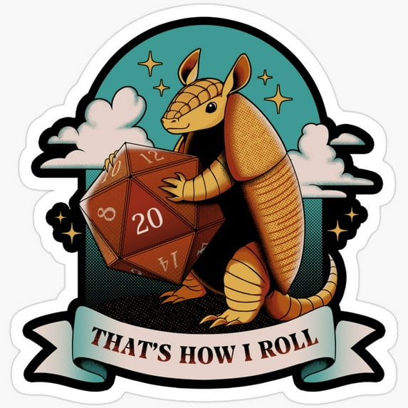 Armadillo That'S How I Roll Sticker Phone Decal Water Bottle Stickers ...