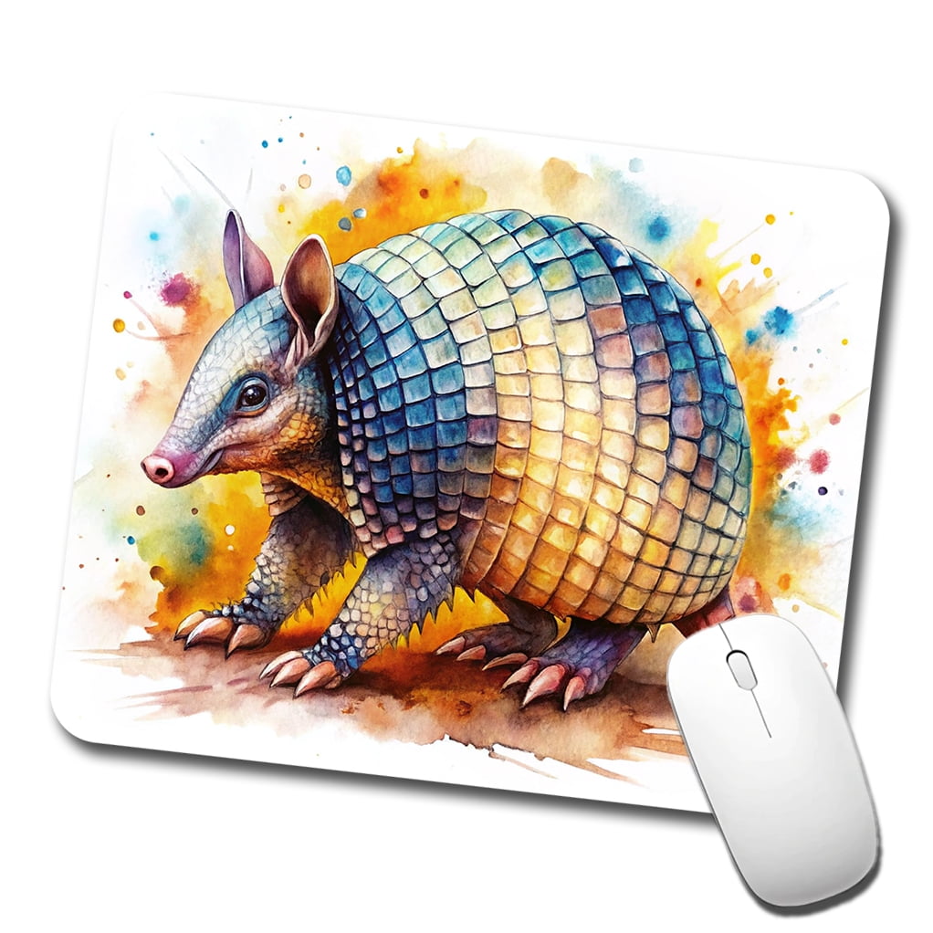 Armadillo Watercolor Mouse Pad Low Profile Gaming Mat - Walmart.com