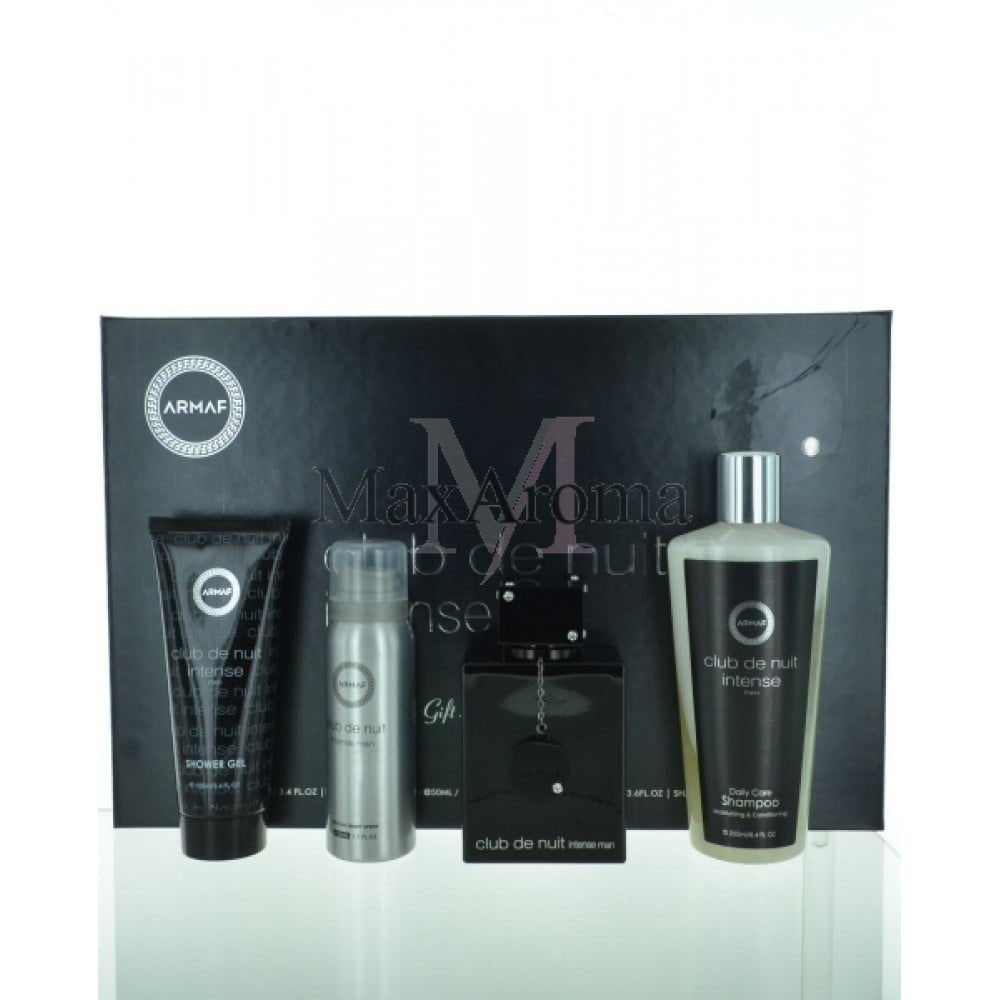 Armaf Club De Nuit Intense Cologne Gift Set for Men, 4 Pieces - Walmart.com