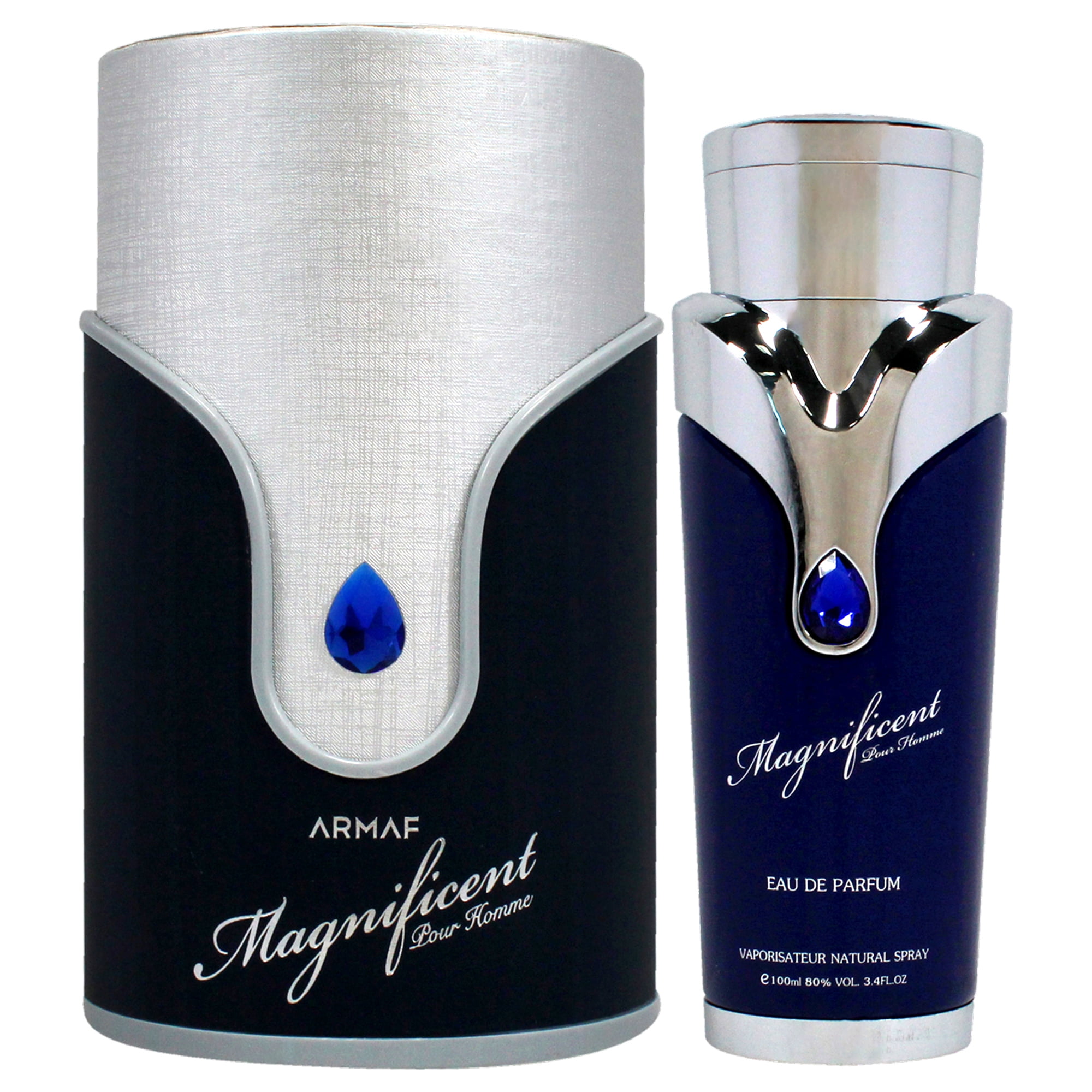 Armaf Magnificent Blue Men's EDP Cologne Spray, 3.38 oz Fragrance ...