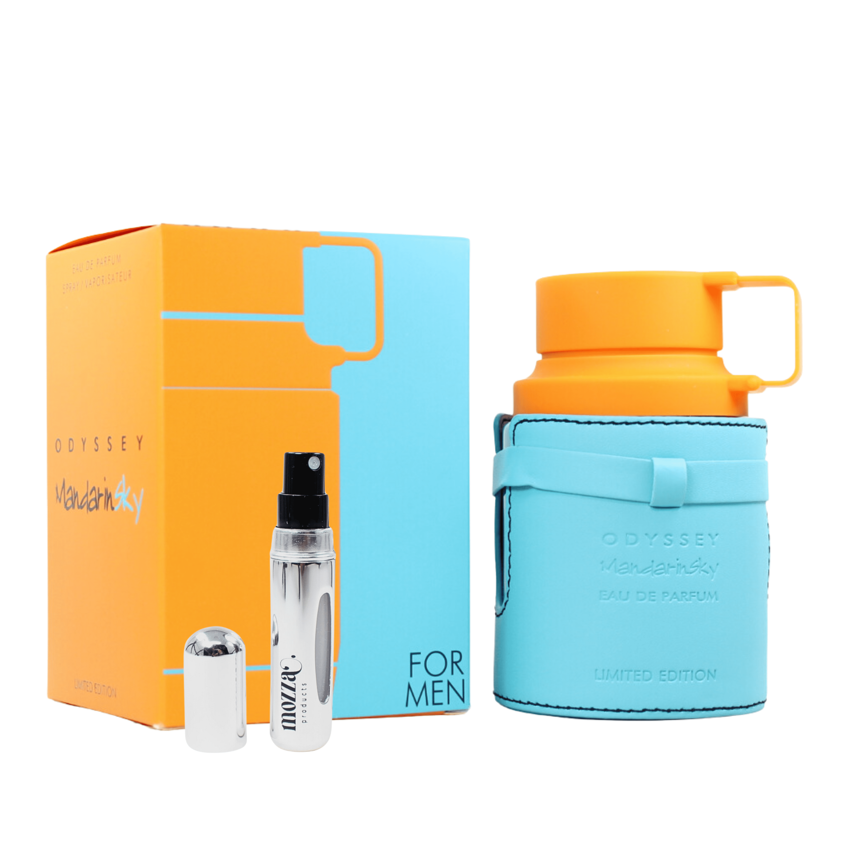 Armaf Odyssey Mandarin 3.4 Oz EDP for Men and Mozza Atomizer Bottle as ...