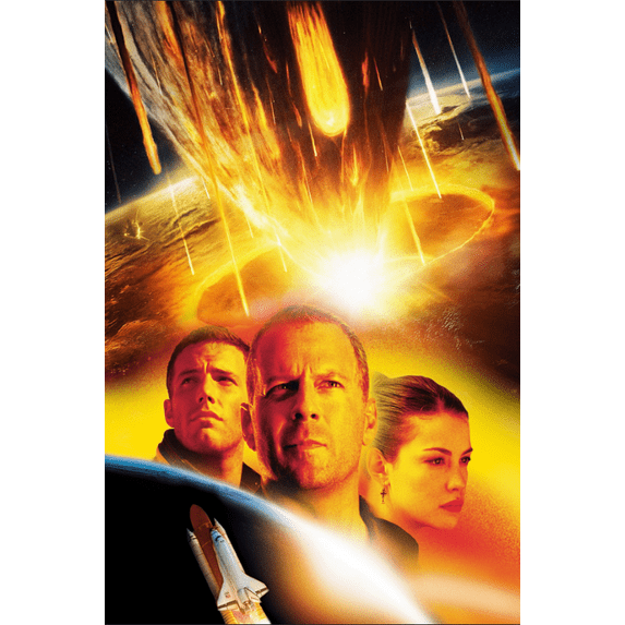 Armageddon 1998 Poster 24x36 - Bruce Willis, Sci-Fi Action, Asteroid Threat - Walmart.com