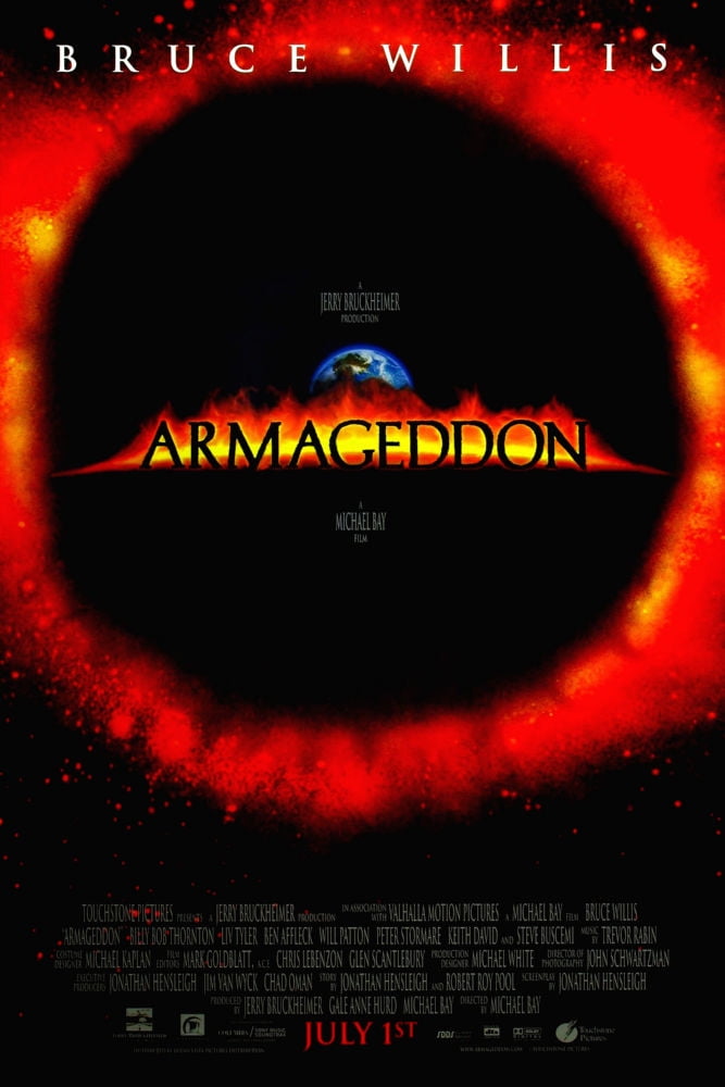 Armageddon Movie poster Metal Sign 8inx 12in Metal Print 8x12 #575588 ...