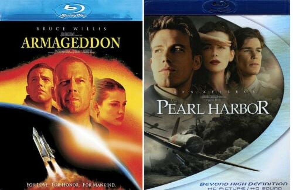 Armageddon and Pearl Harbor Ben Affleck Action Double Feature 2 Blu Ray ...