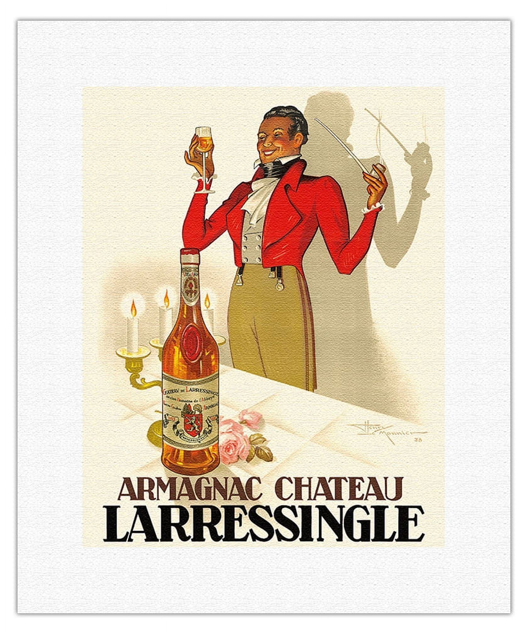 Armagnac Chateau Larressingle - French Brandy - Vintage Advertising ...