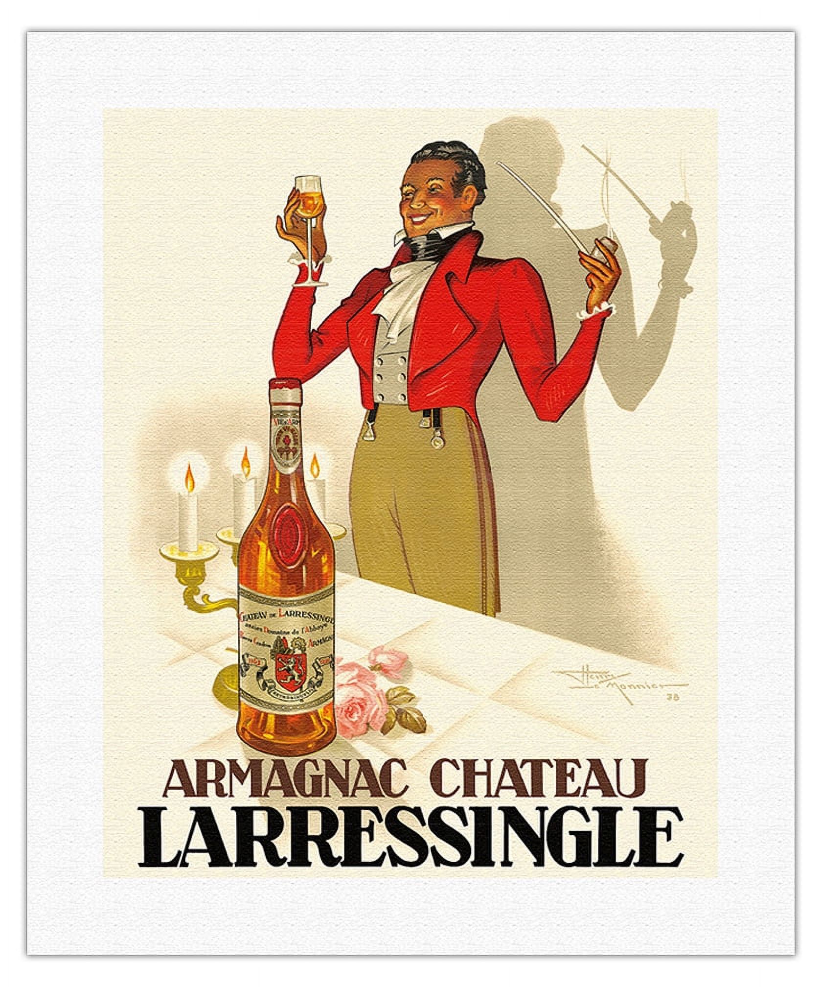 Armagnac Chateau Larressingle - French Brandy - Vintage Advertising ...