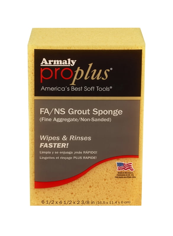 Armaly ProPlus 00608 FA/NS Grout Sponge, 6-1/2 in L, 4-1/2 in W, 2-3/8 ...