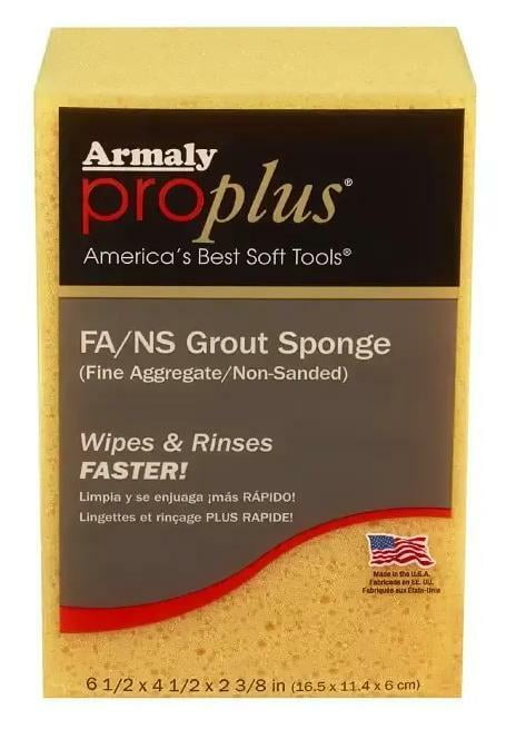 Armaly ProPlus 00608 FA/NS Grout Sponge, 6-1/2 in L, 4-1/2 in W, 2-3/8 ...