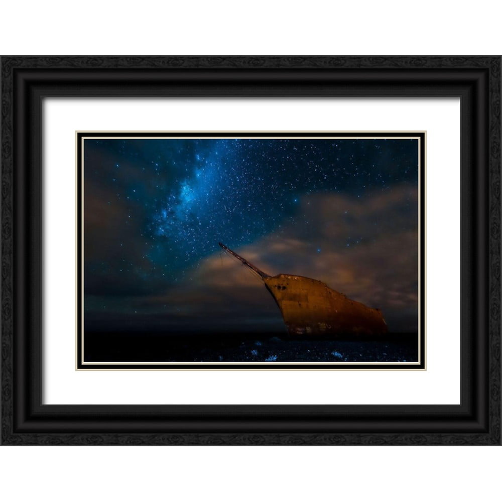 Arman, Adolfo 14x11 Black Ornate Wood Framed with Double Matting Museum ...