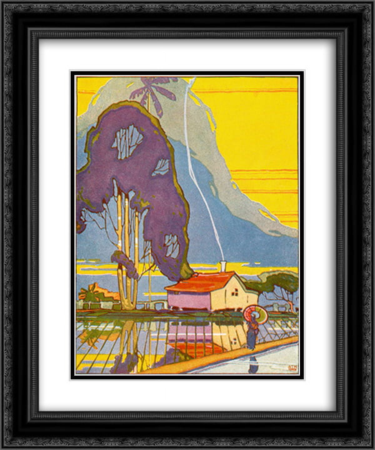 Arman Manookian 2x Matted 20x24 Black Ornate Framed Art Print ...