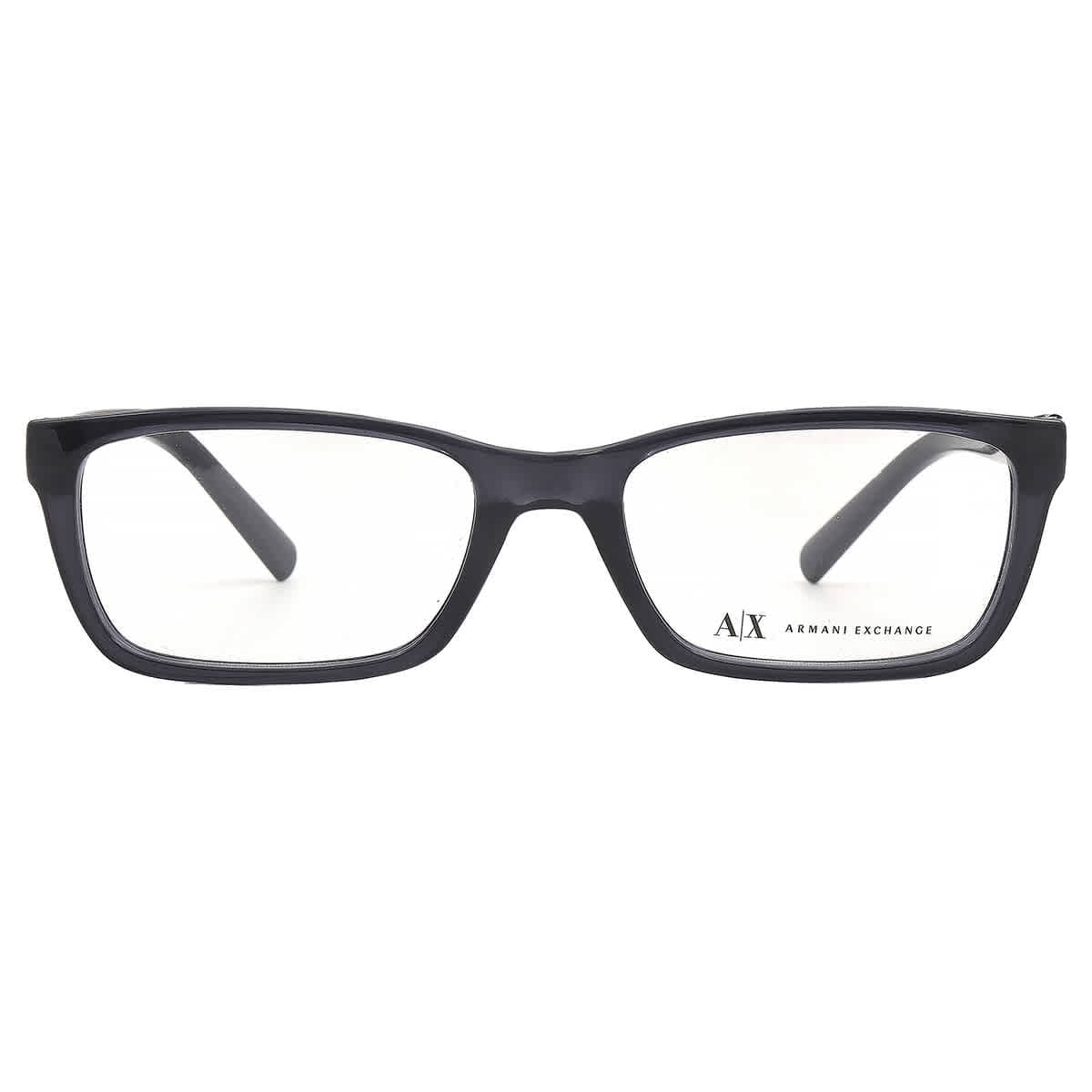 Armani Exchange Demo Rectangular Men's Eyeglasses AX3007 8005 53 - Walmart.com