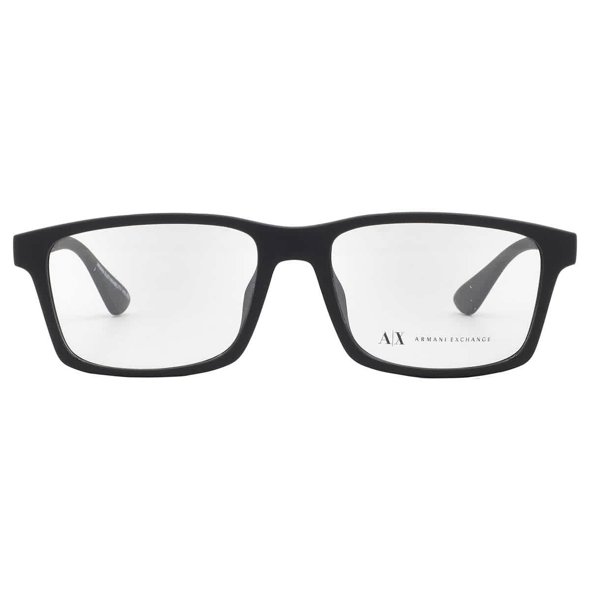 Armani Exchange Demo Rectangular Men's Eyeglasses AX3083U 8078 56 ...