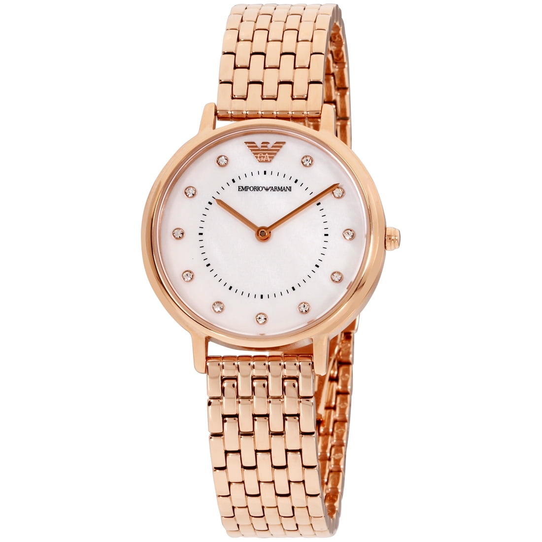 Armani Kappa Mother of Pearl Dial Stainless Steel Ladies Watch AR11006 ...