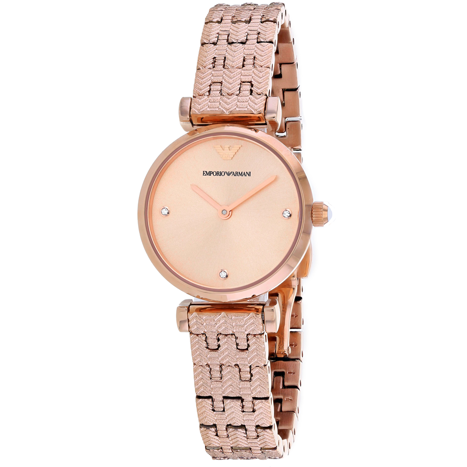 Armani Women's Gianna T-bar Rose gold Dial Watch - AR11342 - Walmart.com