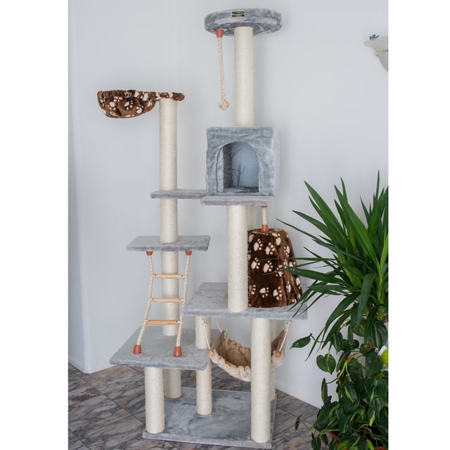 Armarkat Classic Cat Tree Model A7802, 78 inch Silver Gray - Walmart.com