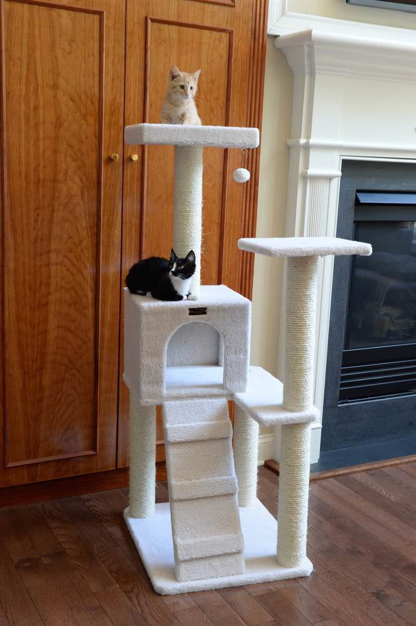 Armarkat Classic Cat tree B5301 53 Inch, Ivory - Walmart.com