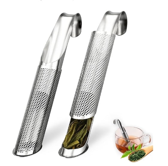 Armastuse 2 Pack Tea Infusers, Extra Fine Mesh Tea Strainer for Loose ...