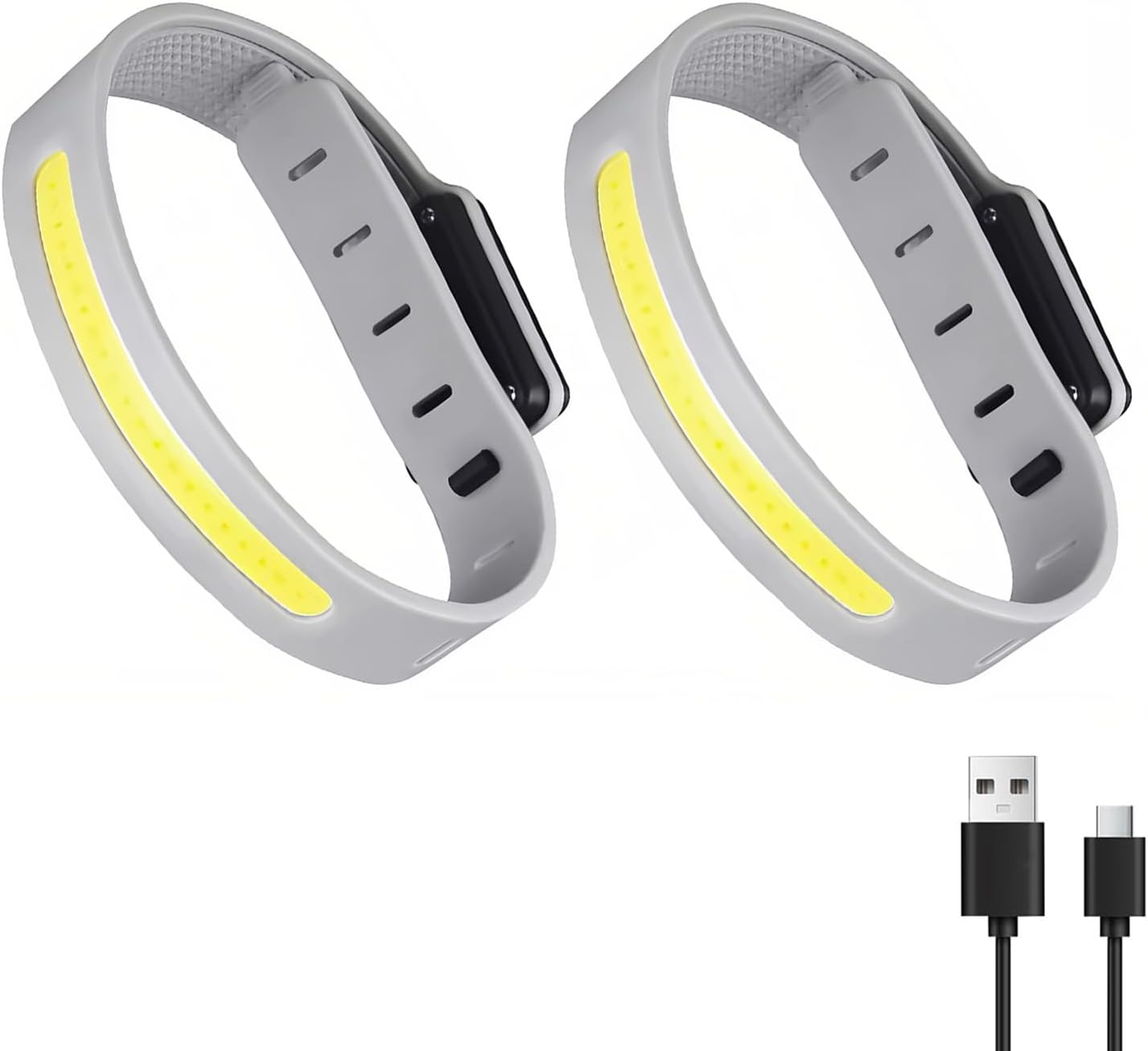 Armband Running Light with Reflective Arm Bands COB Bracelet 3 Light ...