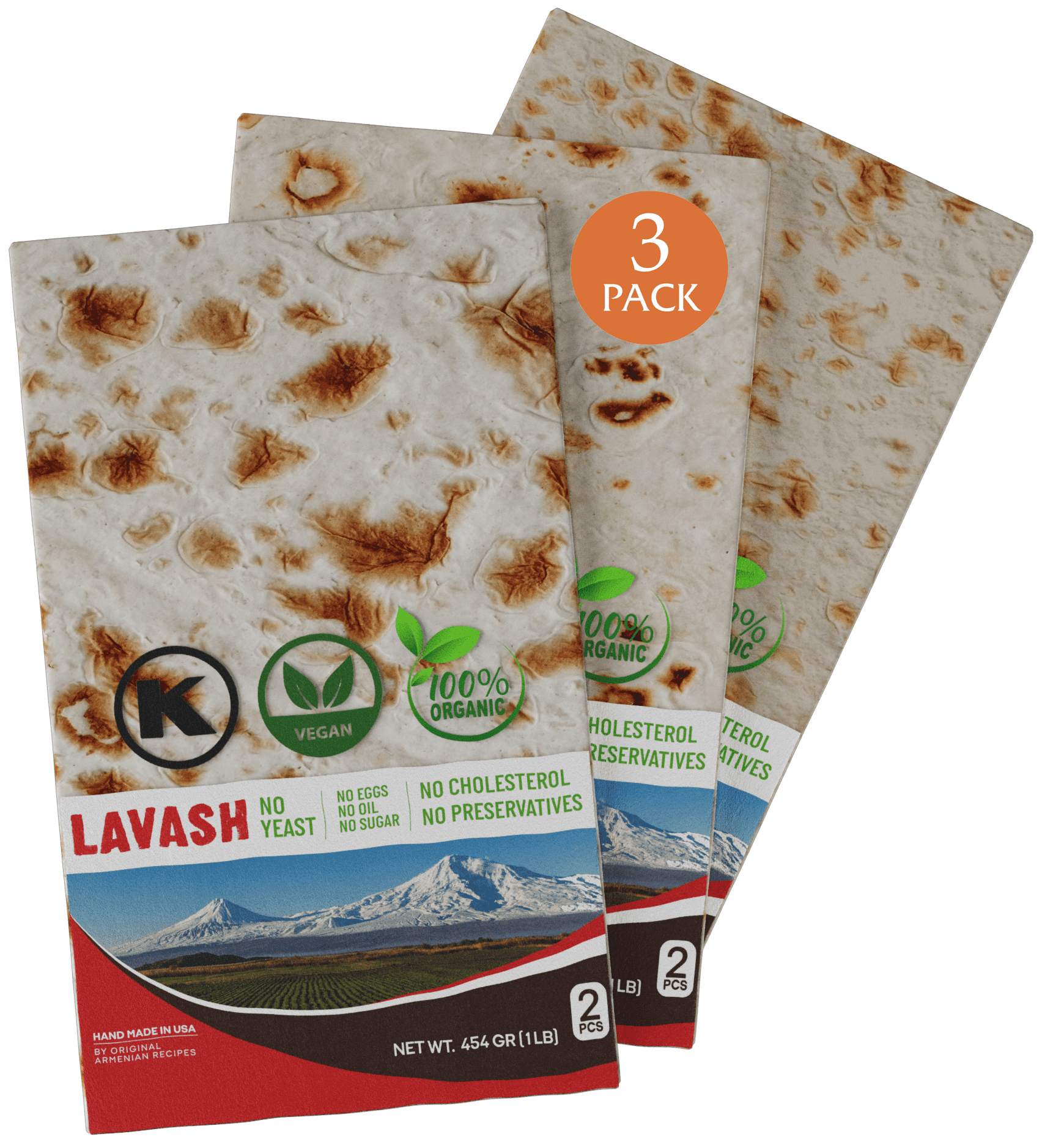 Armbread Lavash Bread, Flatbread, Vegan, Kosher (3 Pack, 3 lb) - Walmart.com