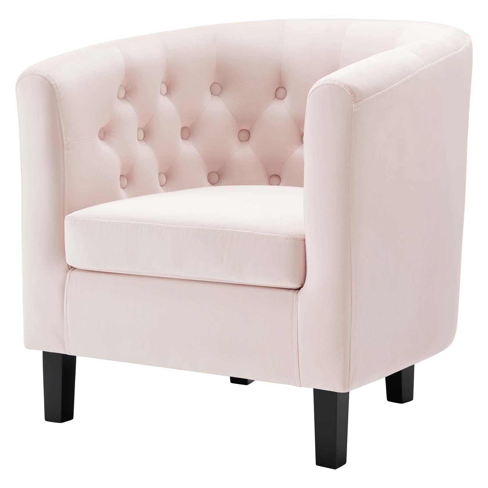 Armchair Accent Chair, Velvet, Pink, Modern Contemporary Urban Design ...