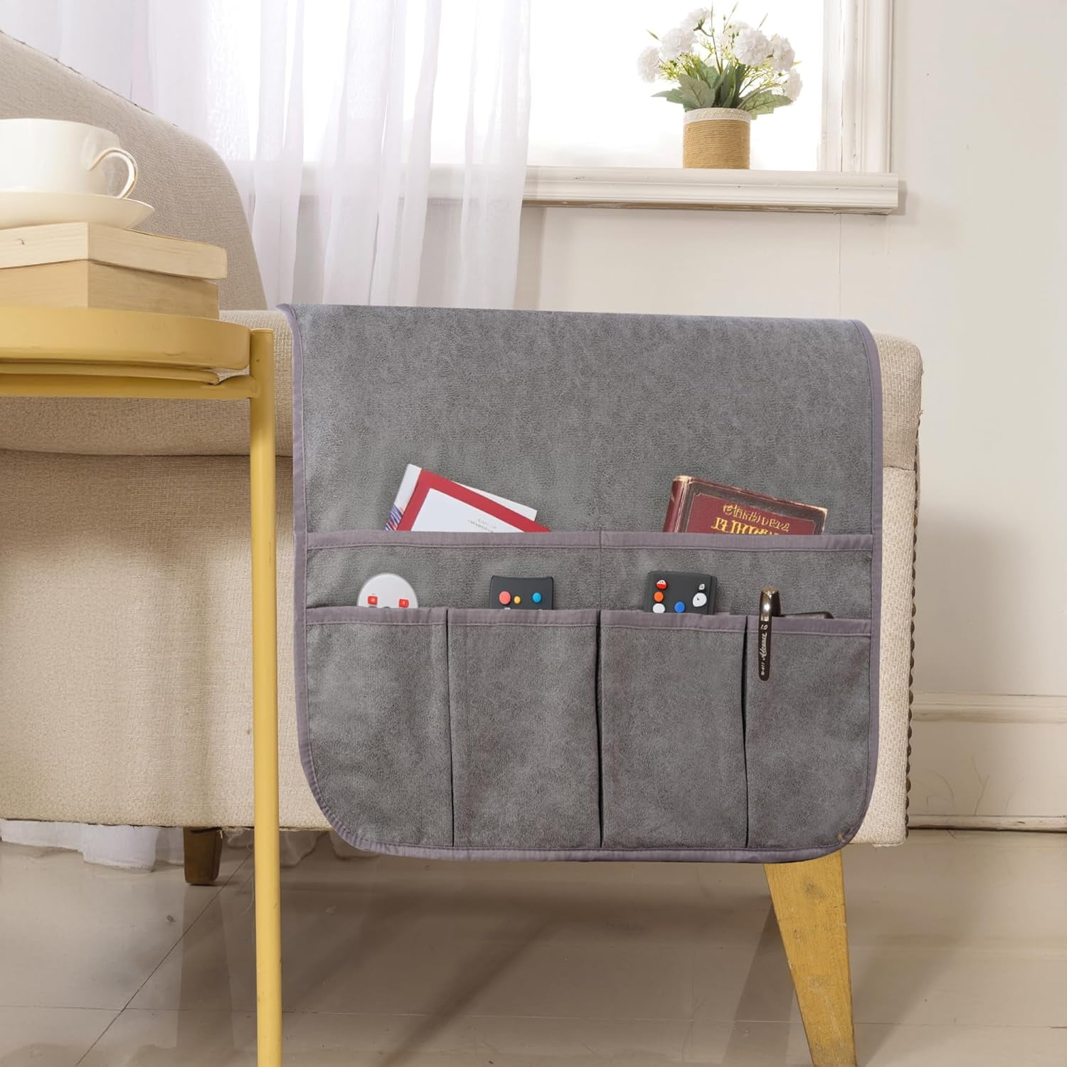 Armchair Caddy for Couch Remote Control Holder Non-slip Waterproof Sofa ...