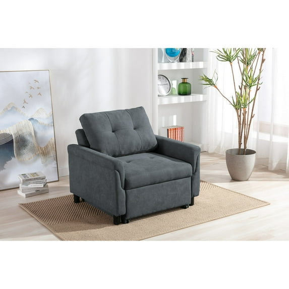 Armchair Convertible | Fabric Main Material | 22" Arm Rest Height ...
