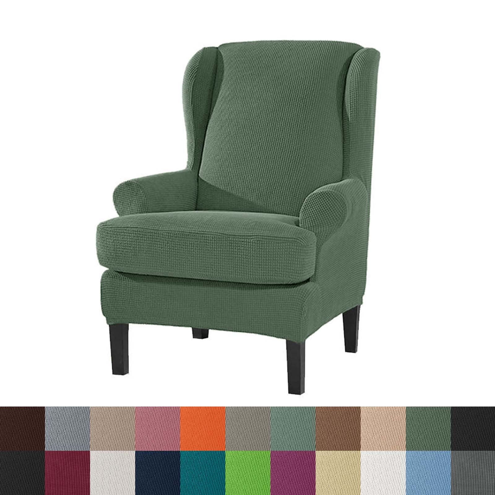Armchair Covers Stretch Wing Chair Slipcover Sofa Slipcover Wingback ...