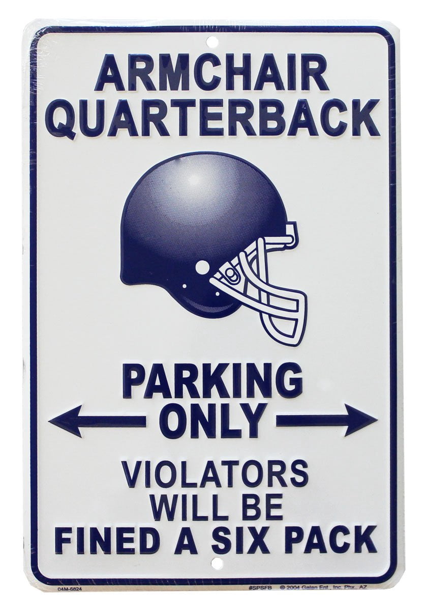 Armchair Quarterback Parking Sign - Walmart.com