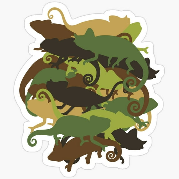 Armed Chameleon Us Army Sticker Phone Decal Water Bottle Stickers Car ...