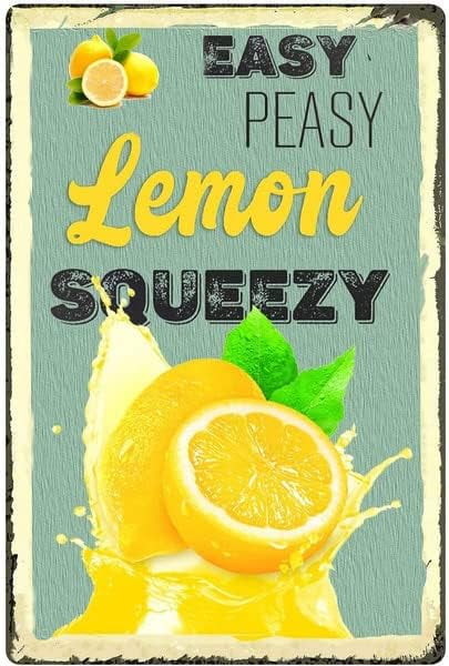 Armed Forces Day Easy Peasy Lemon Squeezy Metal Tin Sign Hanging ...