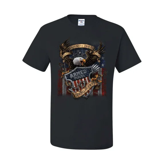 Armed Forces Eagle American Flag Patriotic Military Veteran Support ...