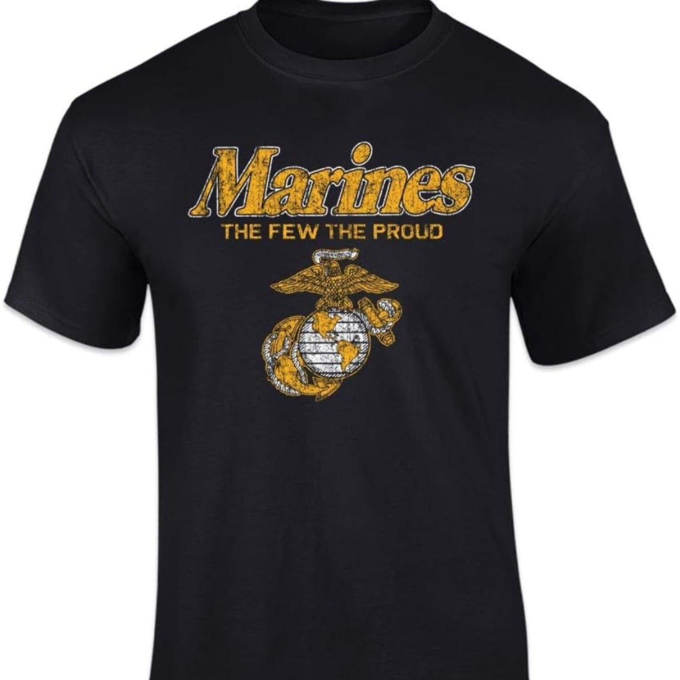 Armed Forces Gear Marines The Few The Proud Faded Short-Sleeve T-Shirt ...