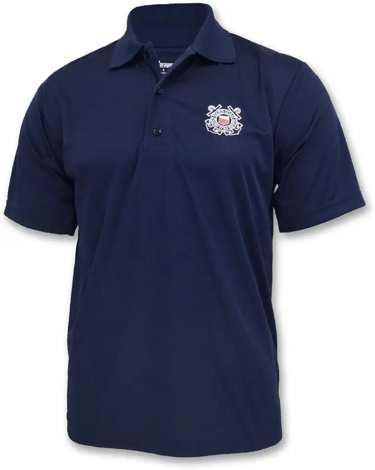 Armed Forces Gear Men's US Coast Guard Performance Polo - Official ...